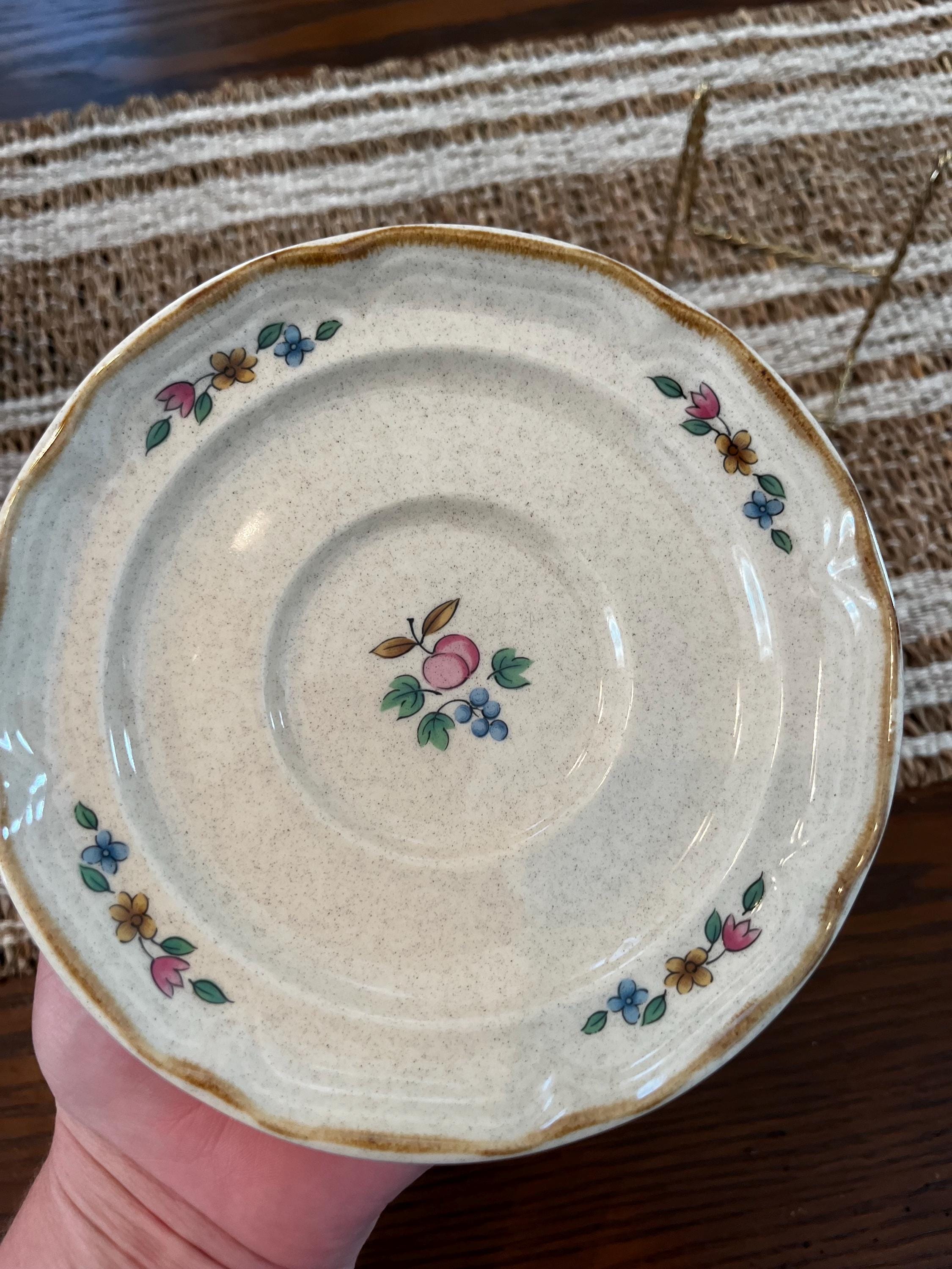 Vintage International Heartland Farm Teacup Plates, Heartland Teacup ...