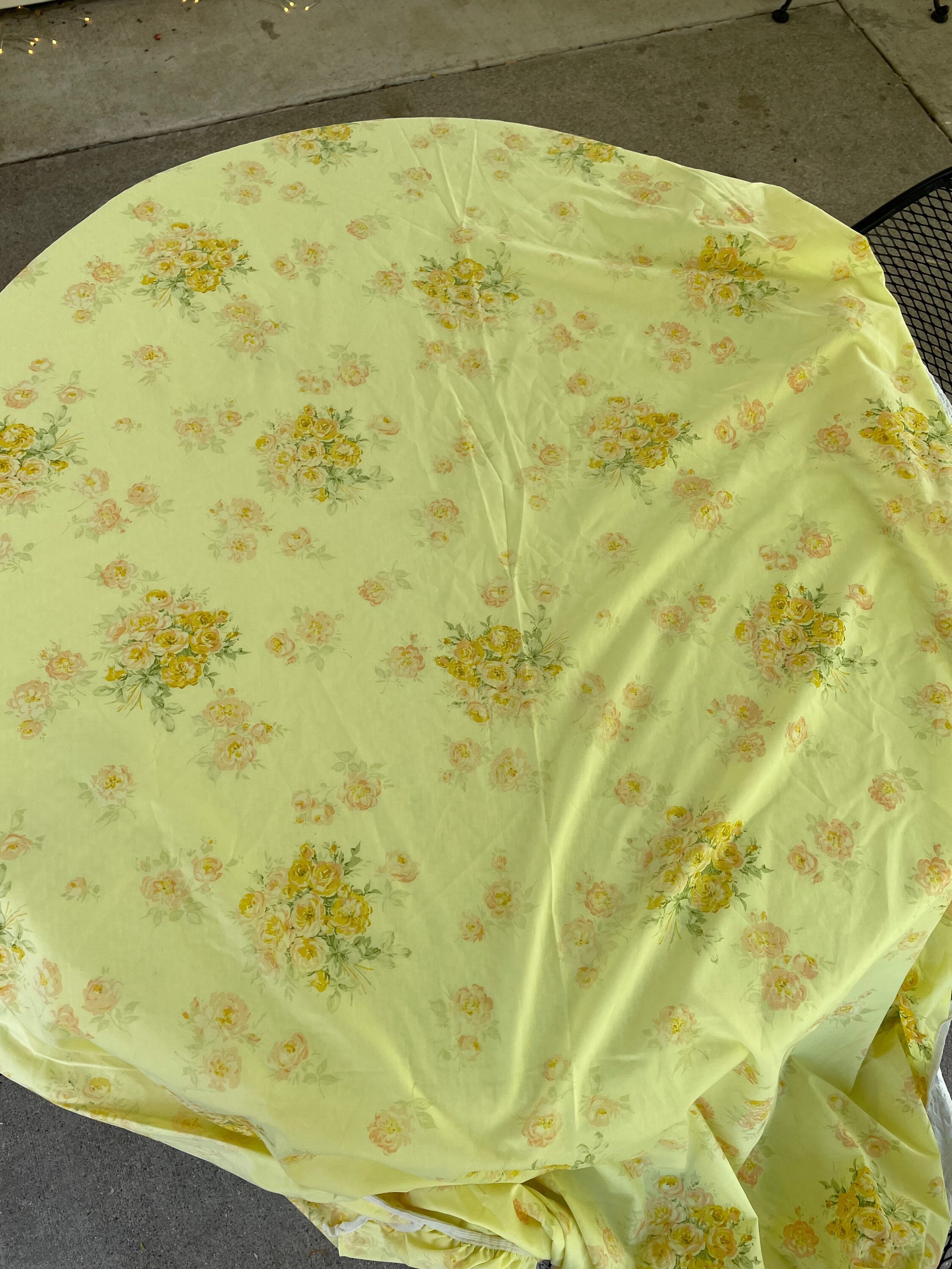 Vintage Twin Fitted Yellow Floral Sheet Vintage Twin Bed - Etsy