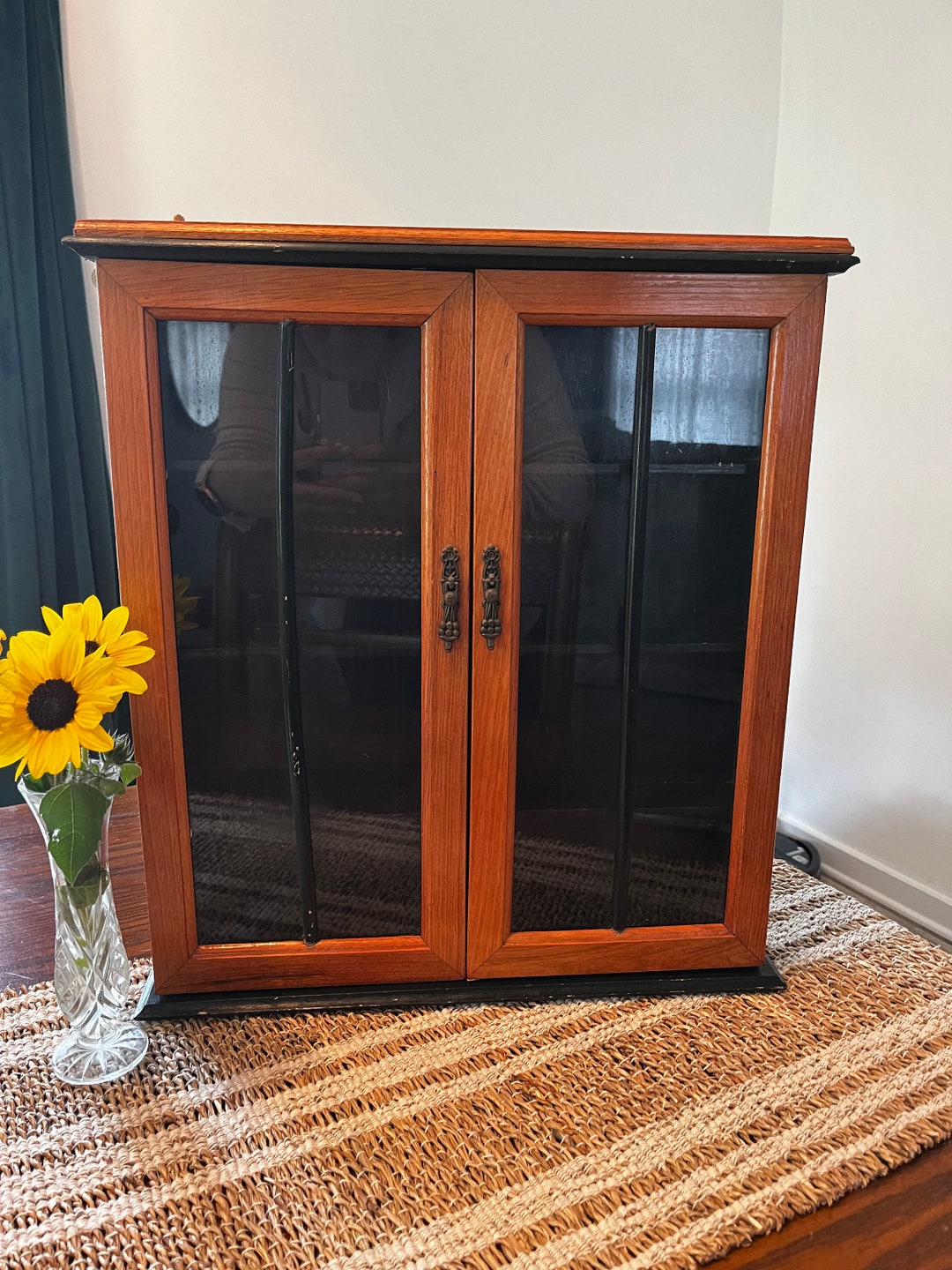 Vintage Wood Spice Rack Cabinet Vintage Spice Rack Black - Etsy