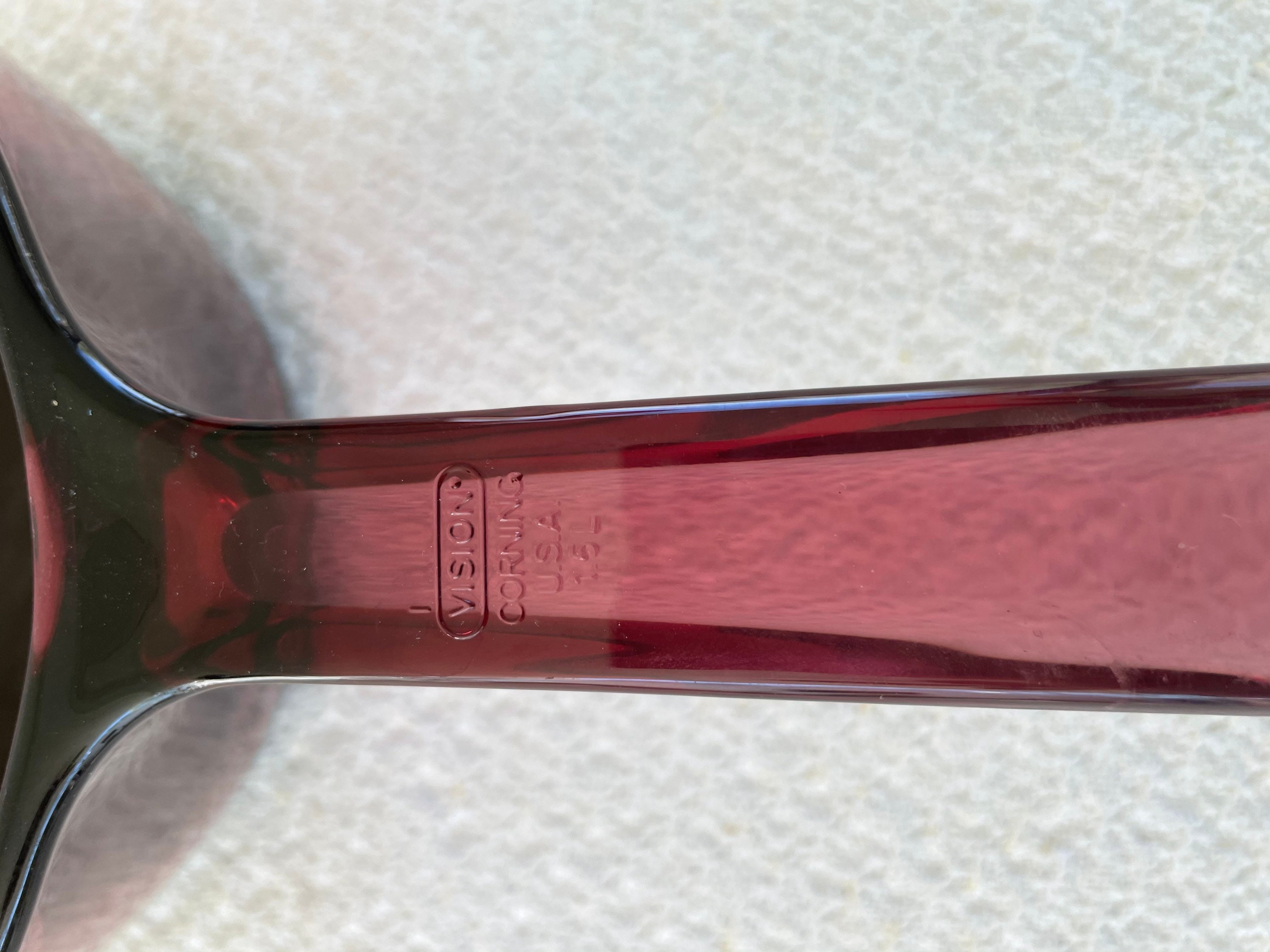 Vintage 1.5 Qt Vision Cranberry Purple Corning Pyrex Pot - Etsy