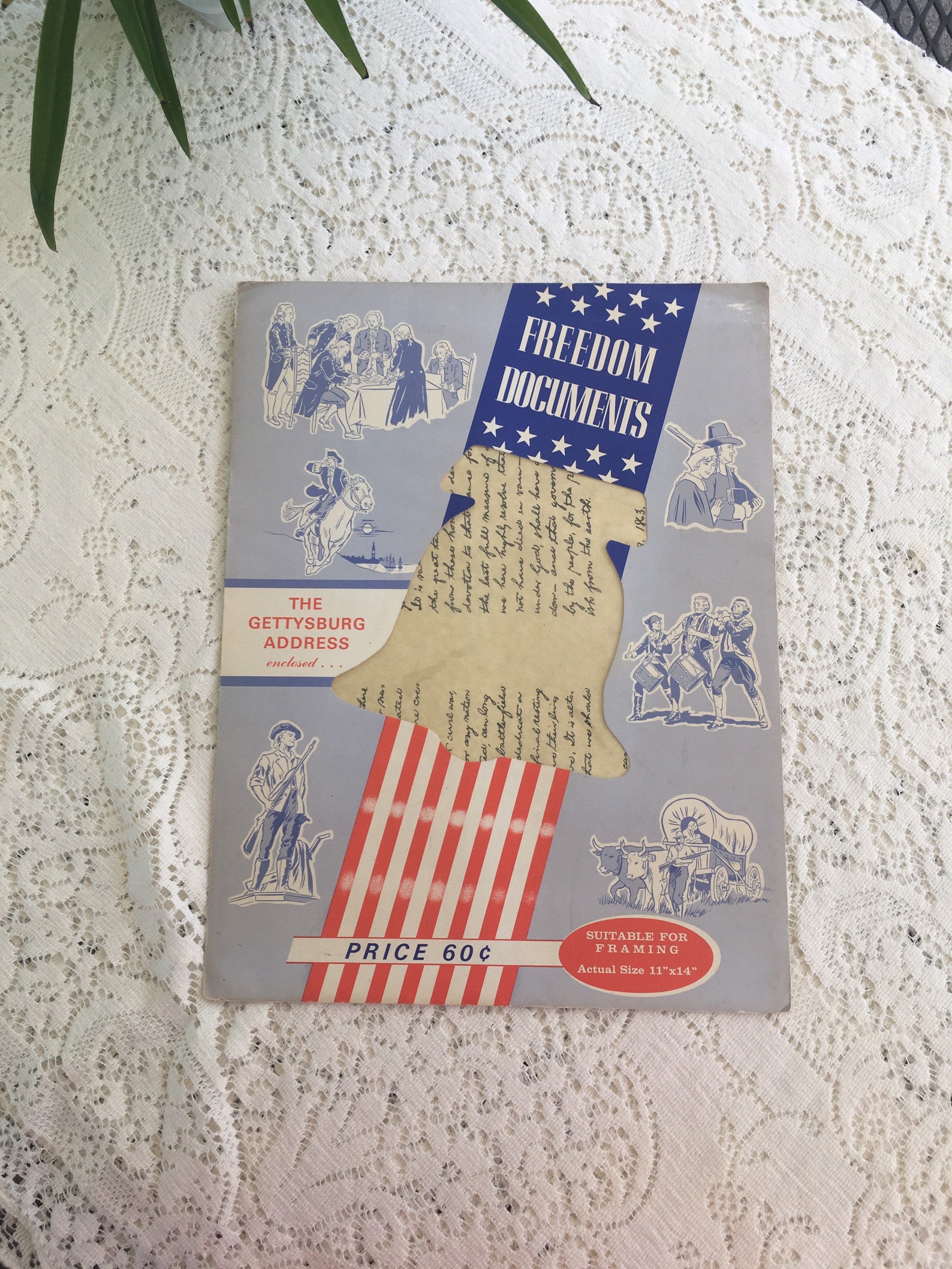 Vintage the Gettysburg Address Freedom Document Antique - Etsy