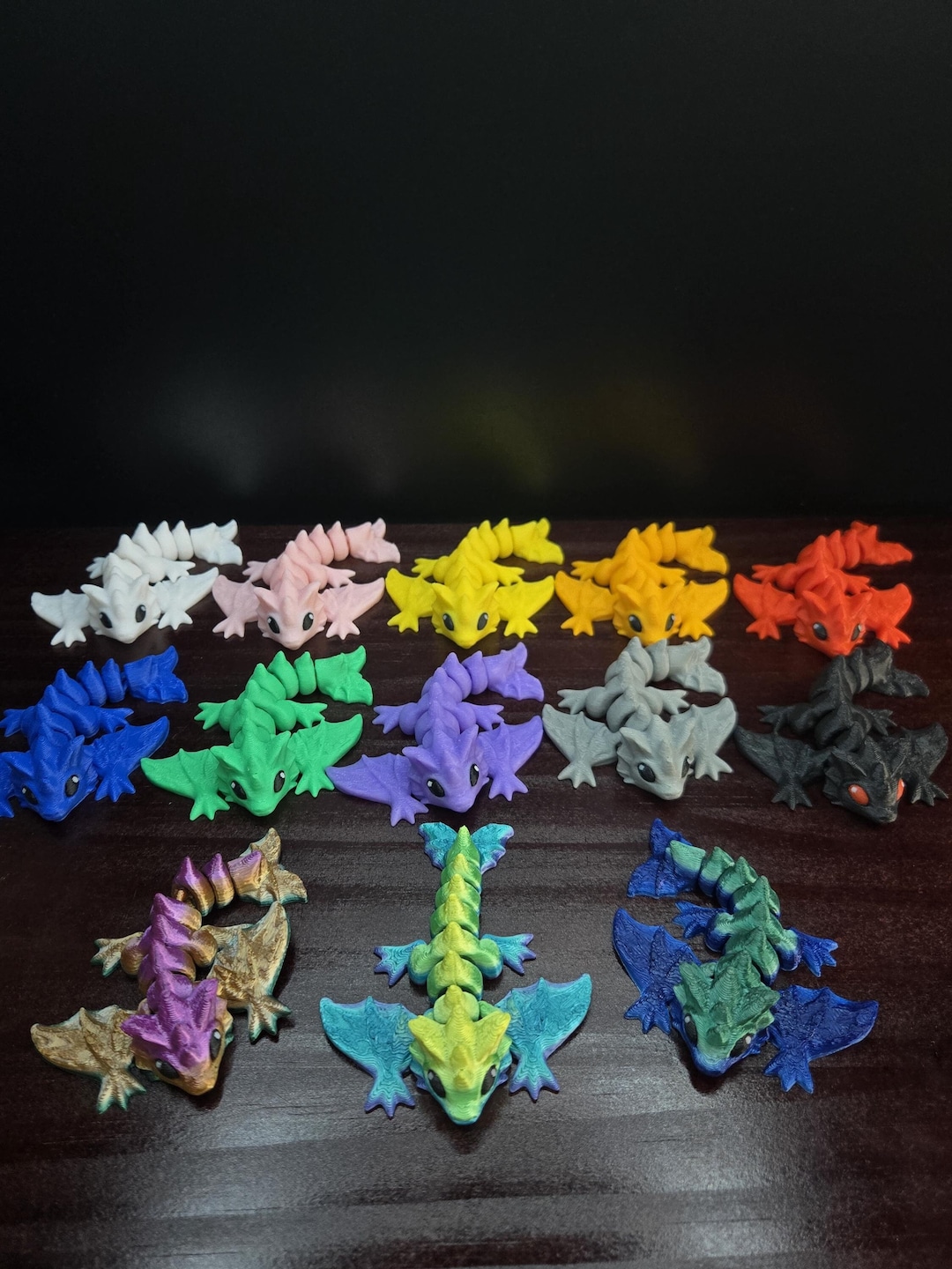 Baby Wyverns 3D Printed Articulating Companions | Wyvern Gift ...