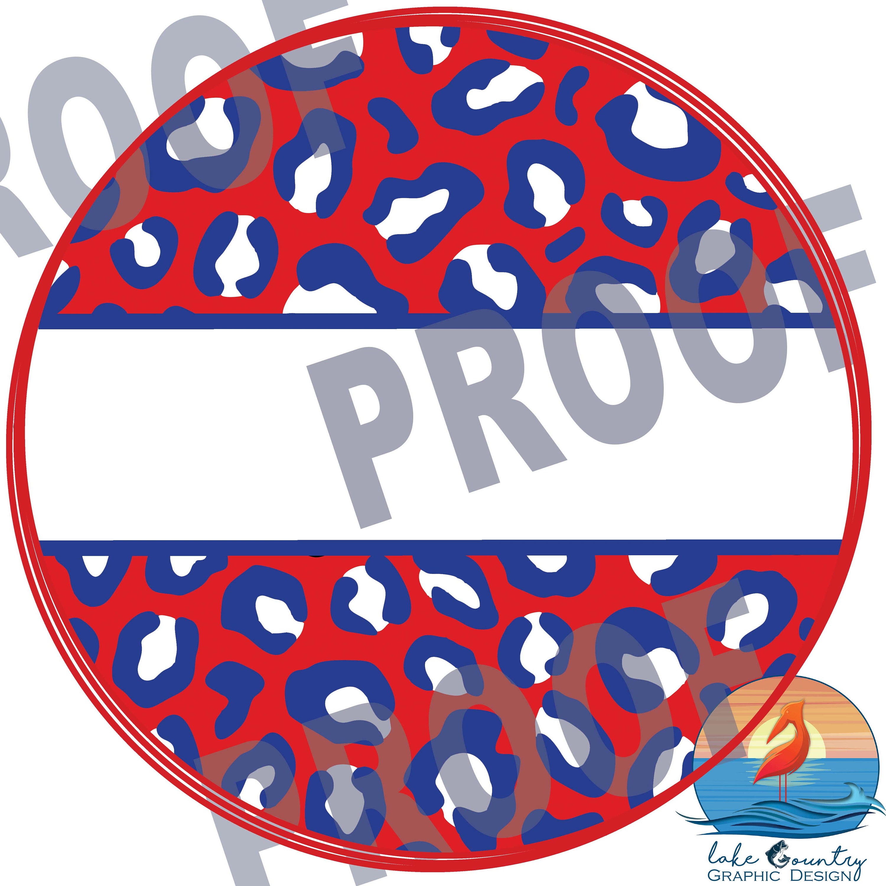 Red & Blue Leopard * Digital Download* - Etsy