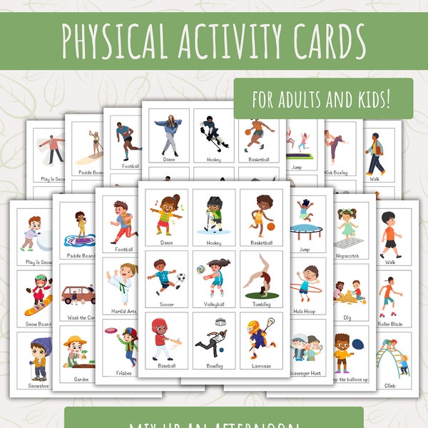 Activity Cards - Etsy