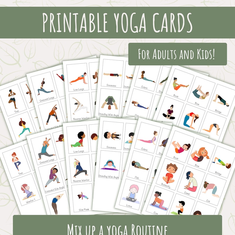 Yoga Cards for Kids - Etsy