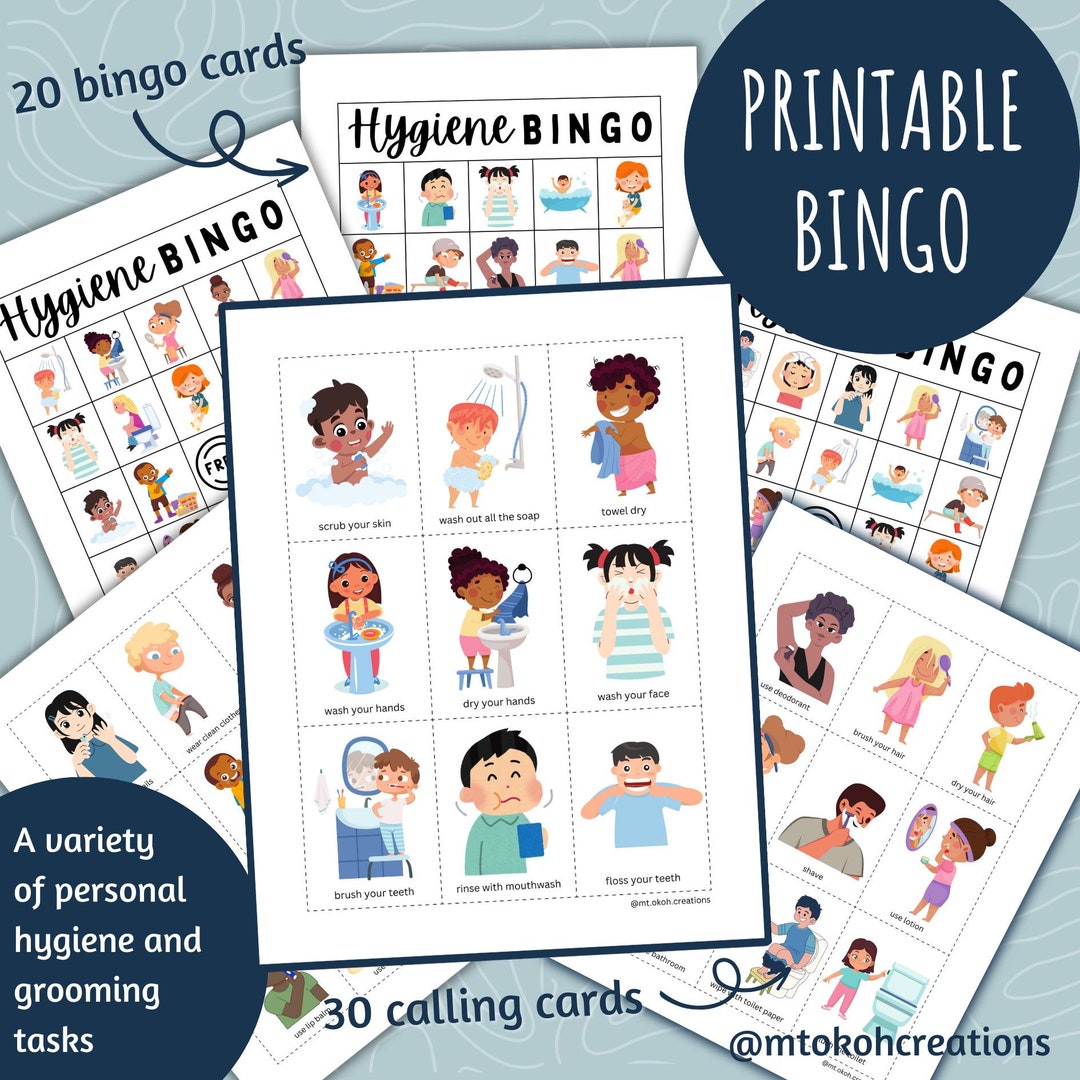 Personal Hygiene Bingo - Etsy
