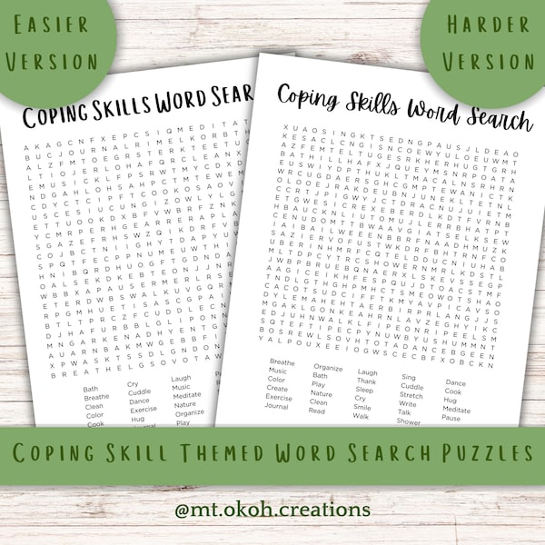 Coping Skill Puzzle - Etsy