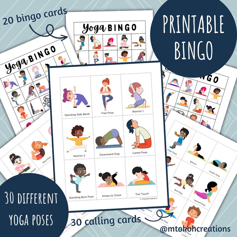 Yoga Card Games - Etsy