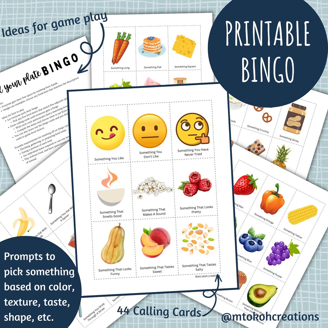 Nutrition and Food Choice Bingo - "fill Your Plate Bingo" - Etsy