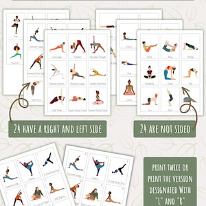Printable Yoga Cards for Adults and Kids - Etsy