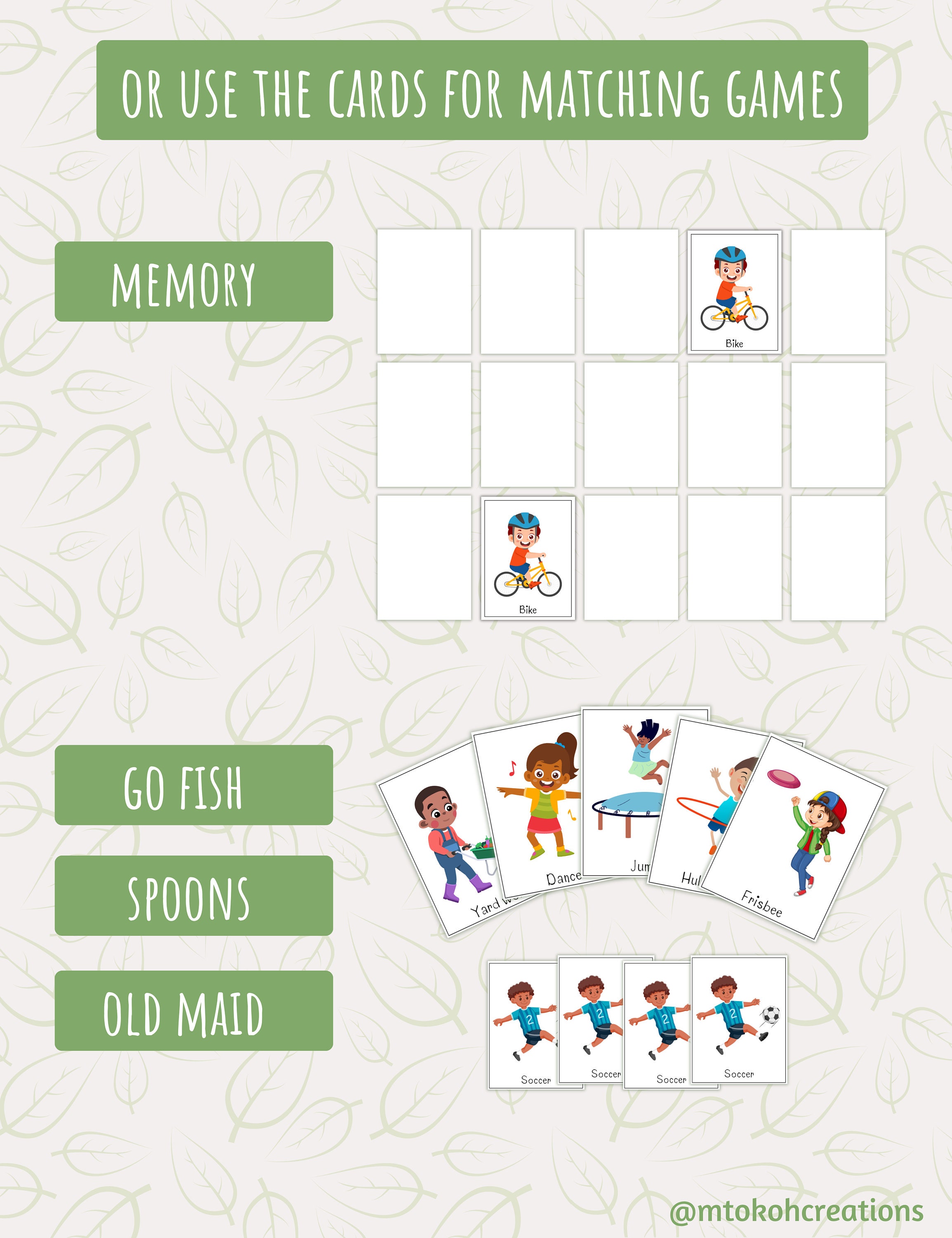 Physical Activity Cards for Adults and Kids Digital Download - Etsy
