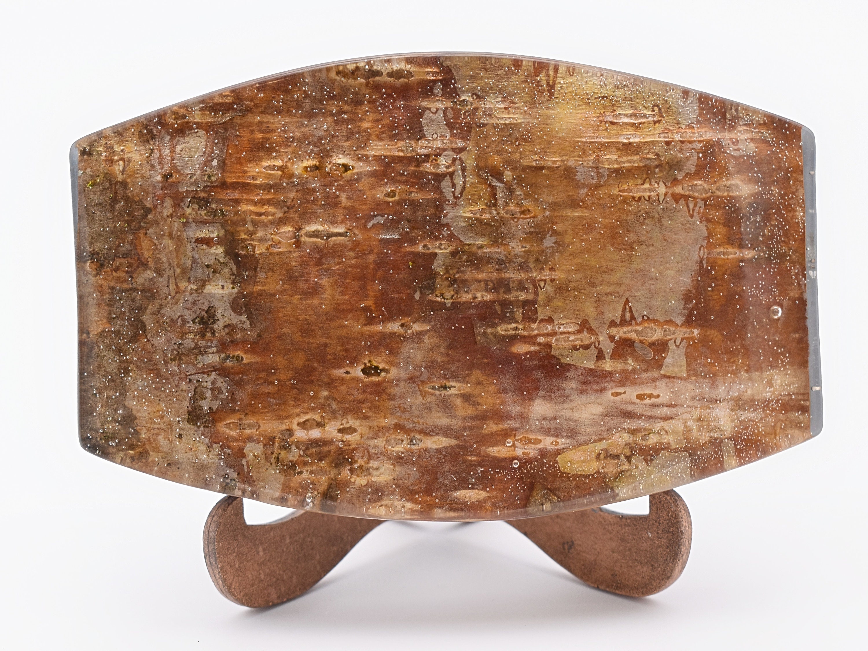 Paper Birch Tree Bark Casting Resin Handmade Original Belt Buckle - Etsy