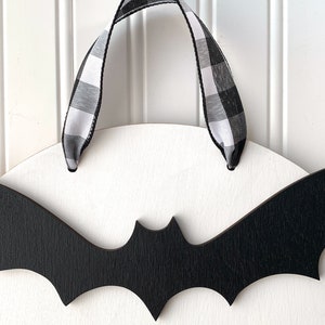 Bat Spooky Vibes Only Halloween Wood Sign/halloween Front Door Hanger ...
