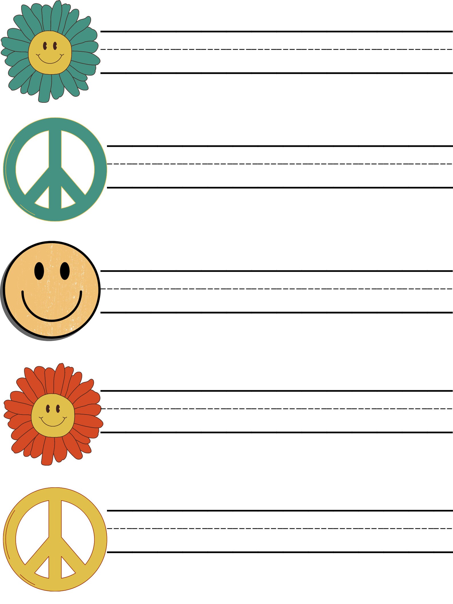 Customizable Groovy Classroom Set - Etsy