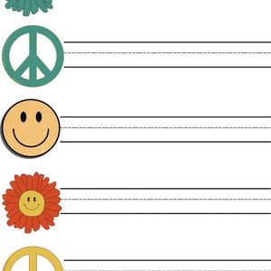 Customizable Groovy Classroom Set - Etsy