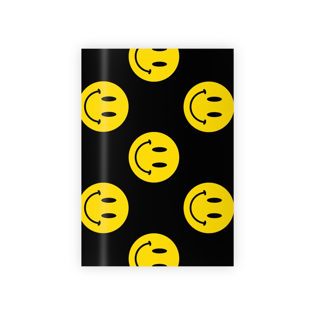 Smiley Face Gift Wrapping Paper Roll, Fun Party Wrap, Birthday, Holiday ...