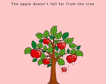 Apple Doesnt Fall Far From the Tree - Etsy
