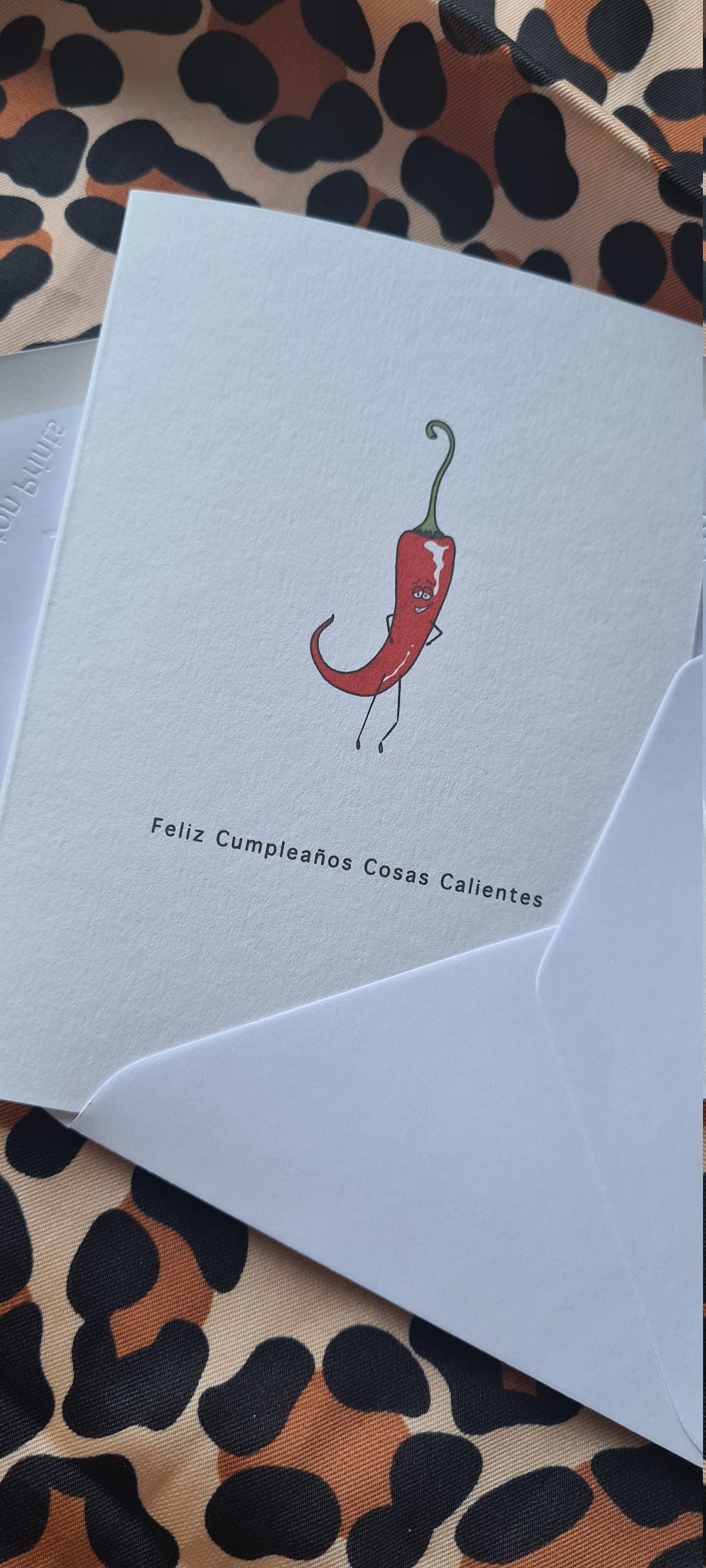 Feliz Cumpleanos Hot Stuff Birthday Card, Funny Chilli Design - Etsy UK