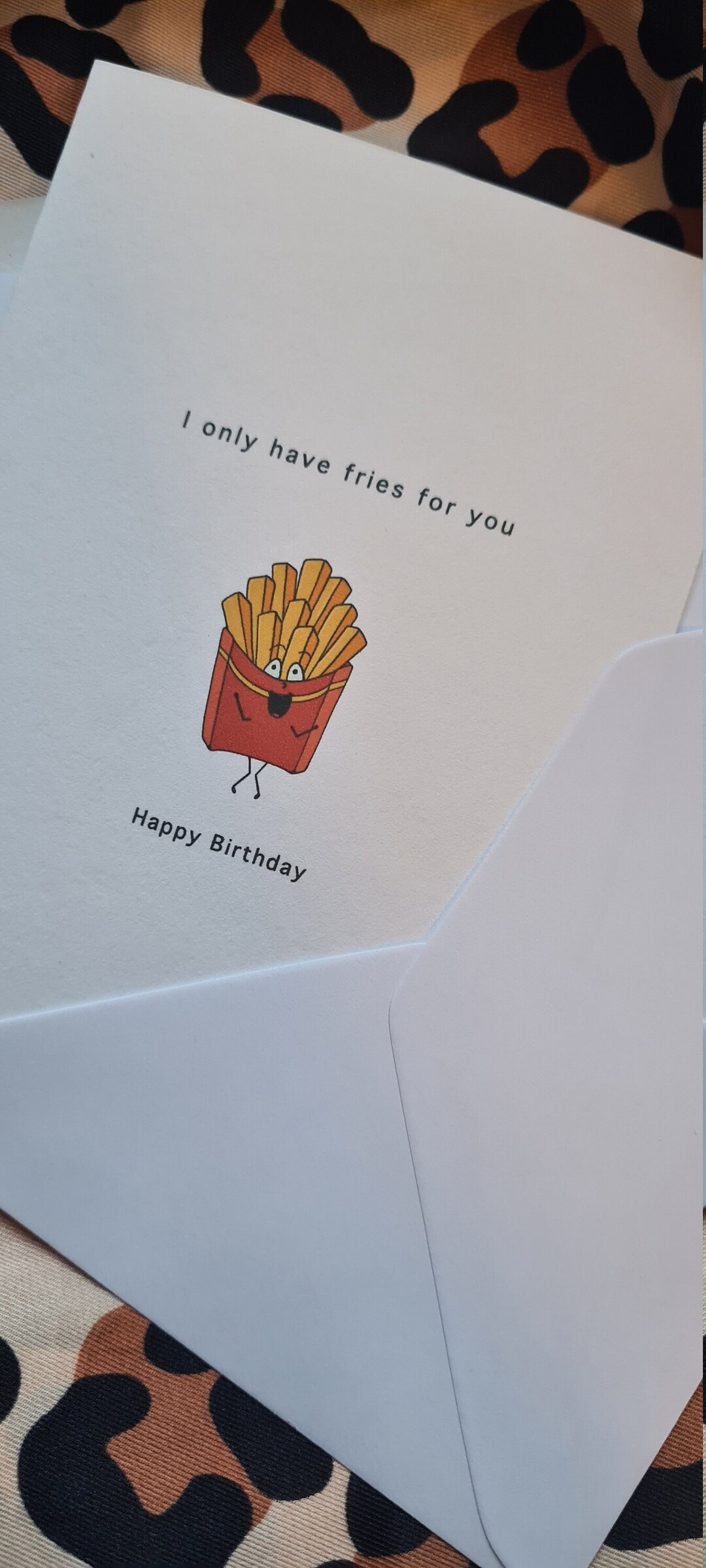 Funny Fries Birthday Card, I Only Have Fries for You (digital Download ...