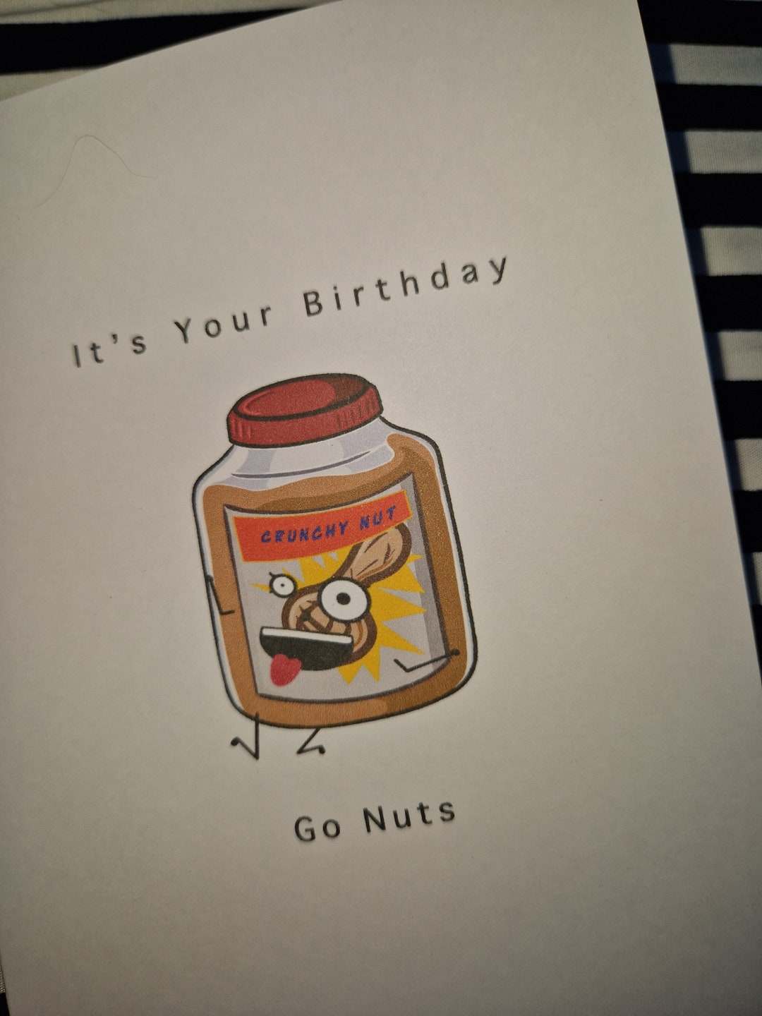 Happy Birthday, Go Nuts. Birthday Card. Handmade Card. A6 Birthday Card ...