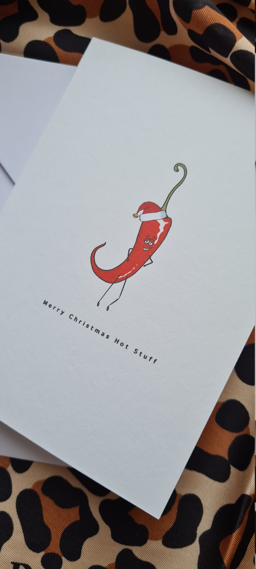 Merry Christmas Hot Stuff, Christmas Card. Handmade Christmas Card ...