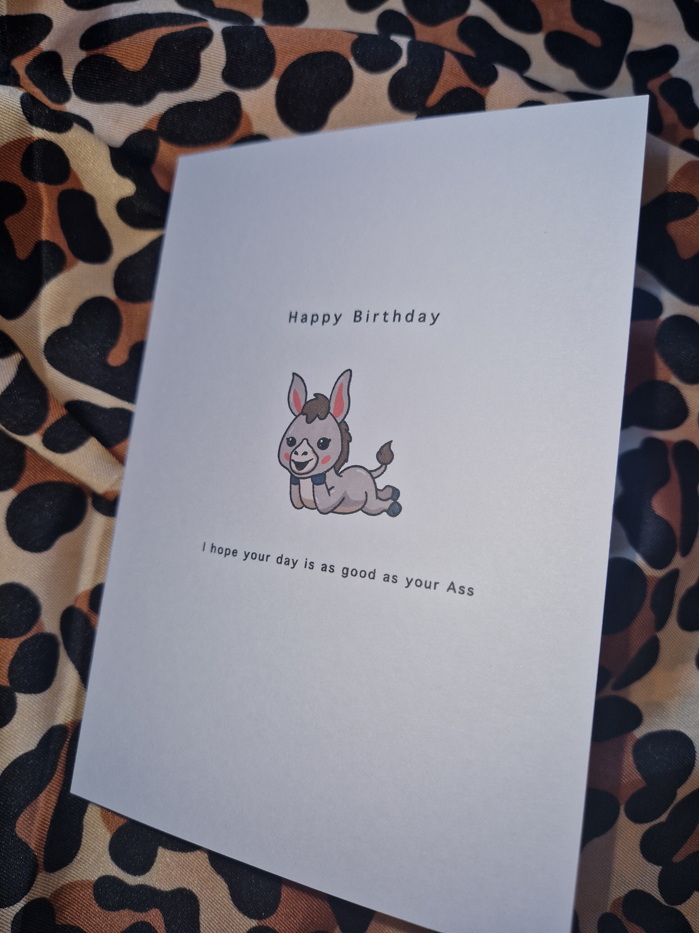 Birthday Card Funny Birthday Card Nice Ass Birthday Card Etsy Uk