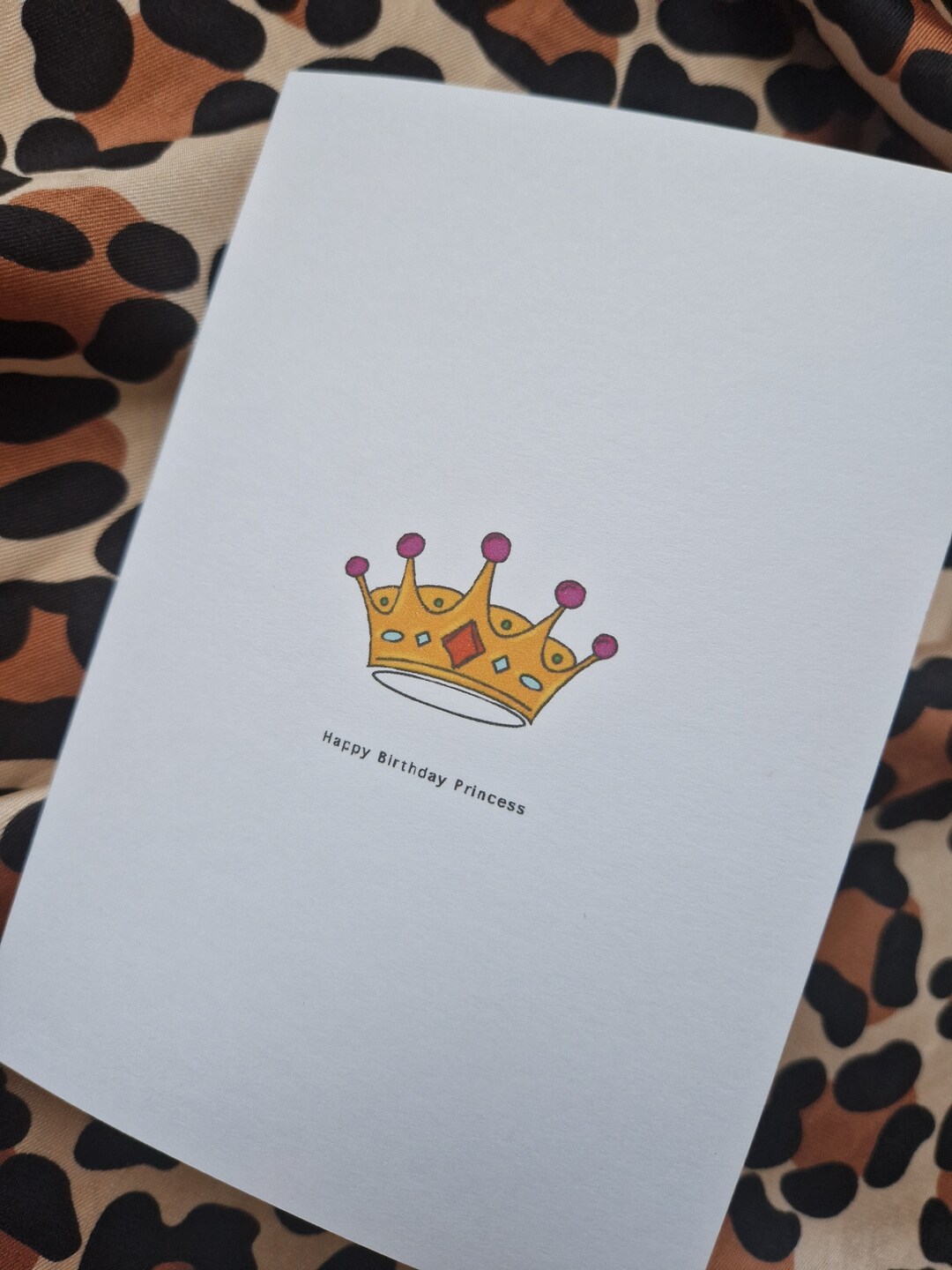 Birthday Card, Happy Birthday Princess. Digital Download, Print at Home ...