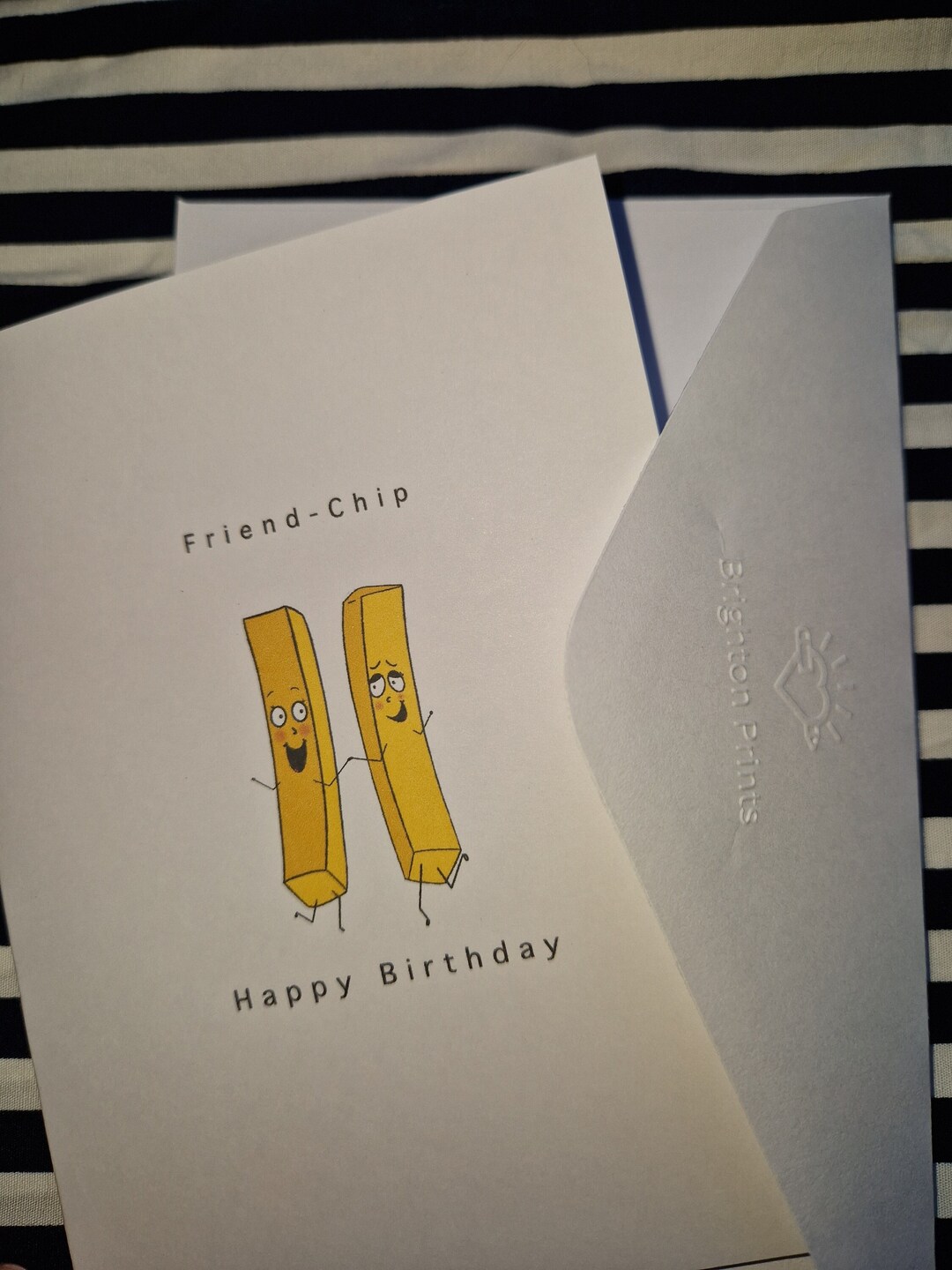 Funny Friend-chip Birthday Card, Fries Pun (digital Download) - Etsy
