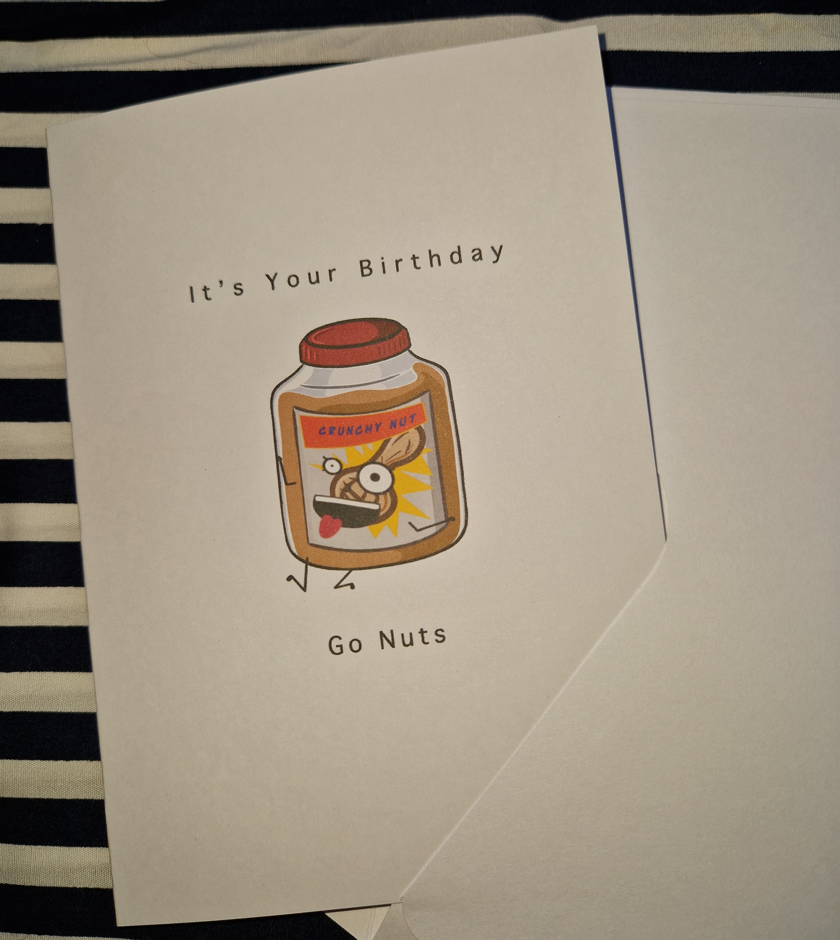 Happy Birthday, Go Nuts. Birthday Card. Handmade Card. A6 Birthday Card ...