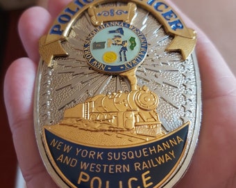 Railroad Police Badge - Etsy