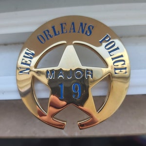 New Orleans Police Badge Replica NOPD Obsolete Badge | Etsy