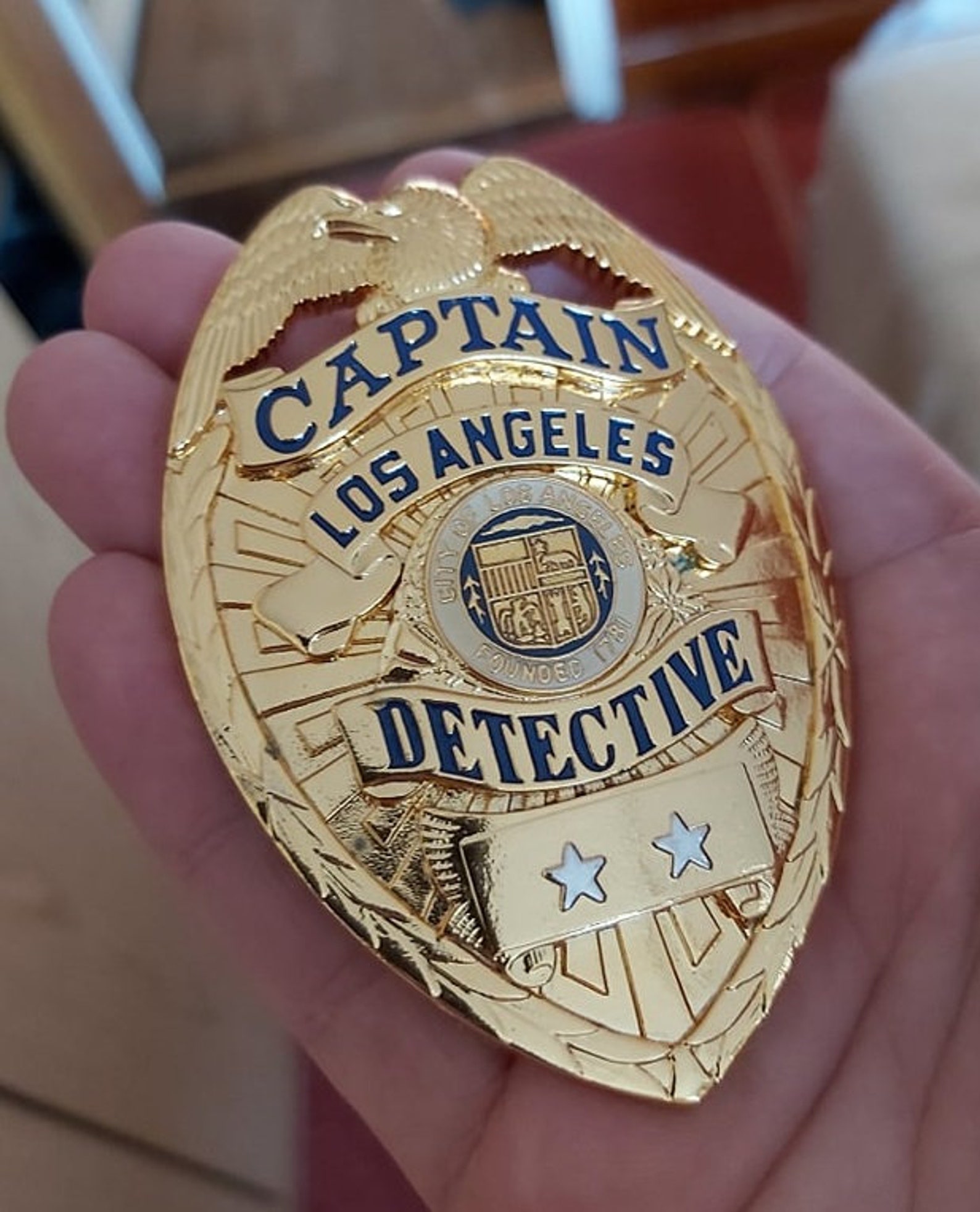 Vintage LAPD Captain Badge Los Angeles Police Badge Police | Etsy Australia