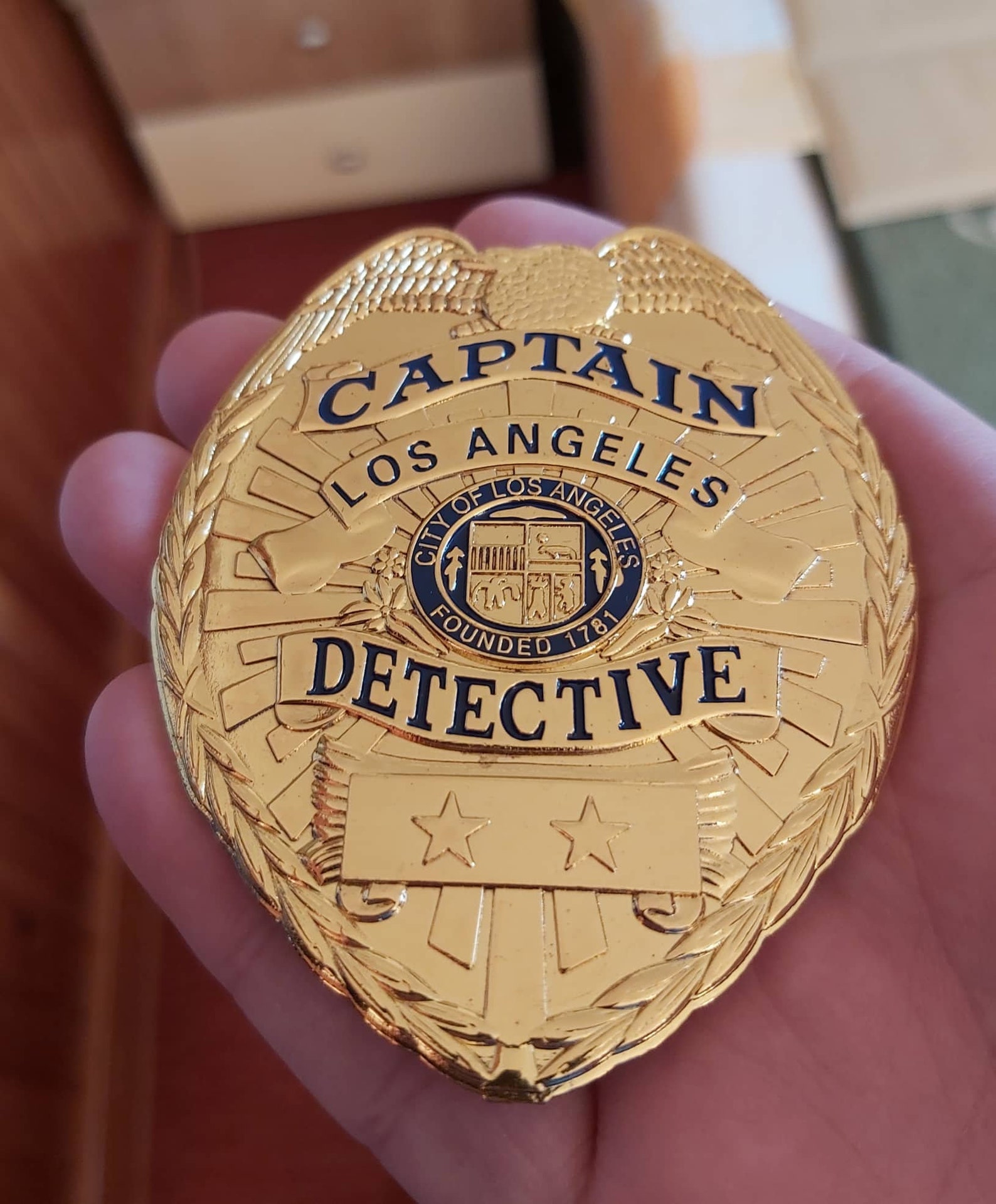 Police Badge LAPD Captain Badge Los Angeles Police Badge - Etsy