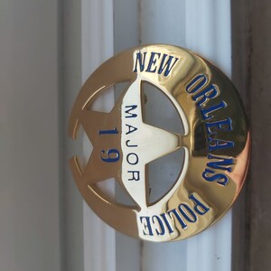 New Orleans Police Badge Replica NOPD Obsolete Badge | Etsy