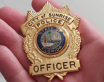 Police Florida Badge - Etsy