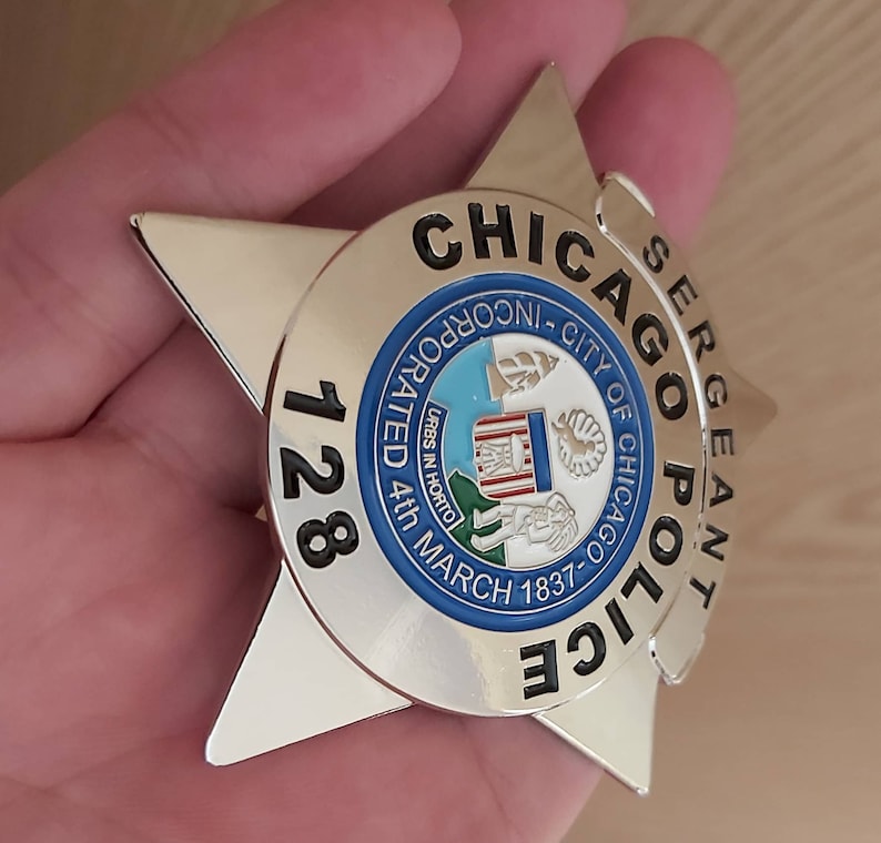 Chicago Police Sergeant Badge - Etsy Chicago Police Sergeant Badge - Etsy