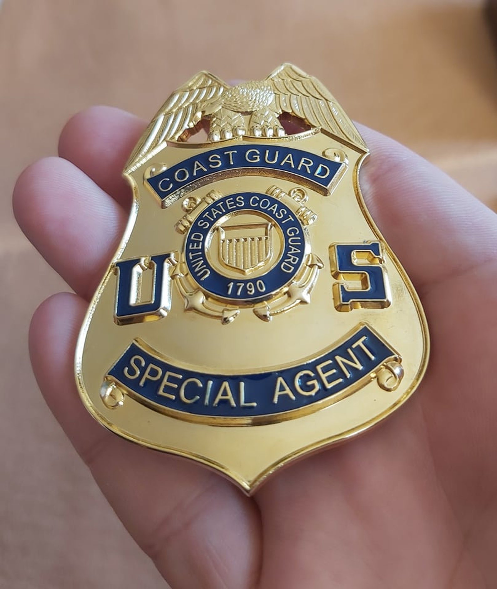 US Coast Guard Special Agent Badge Federal Badge for | Etsy