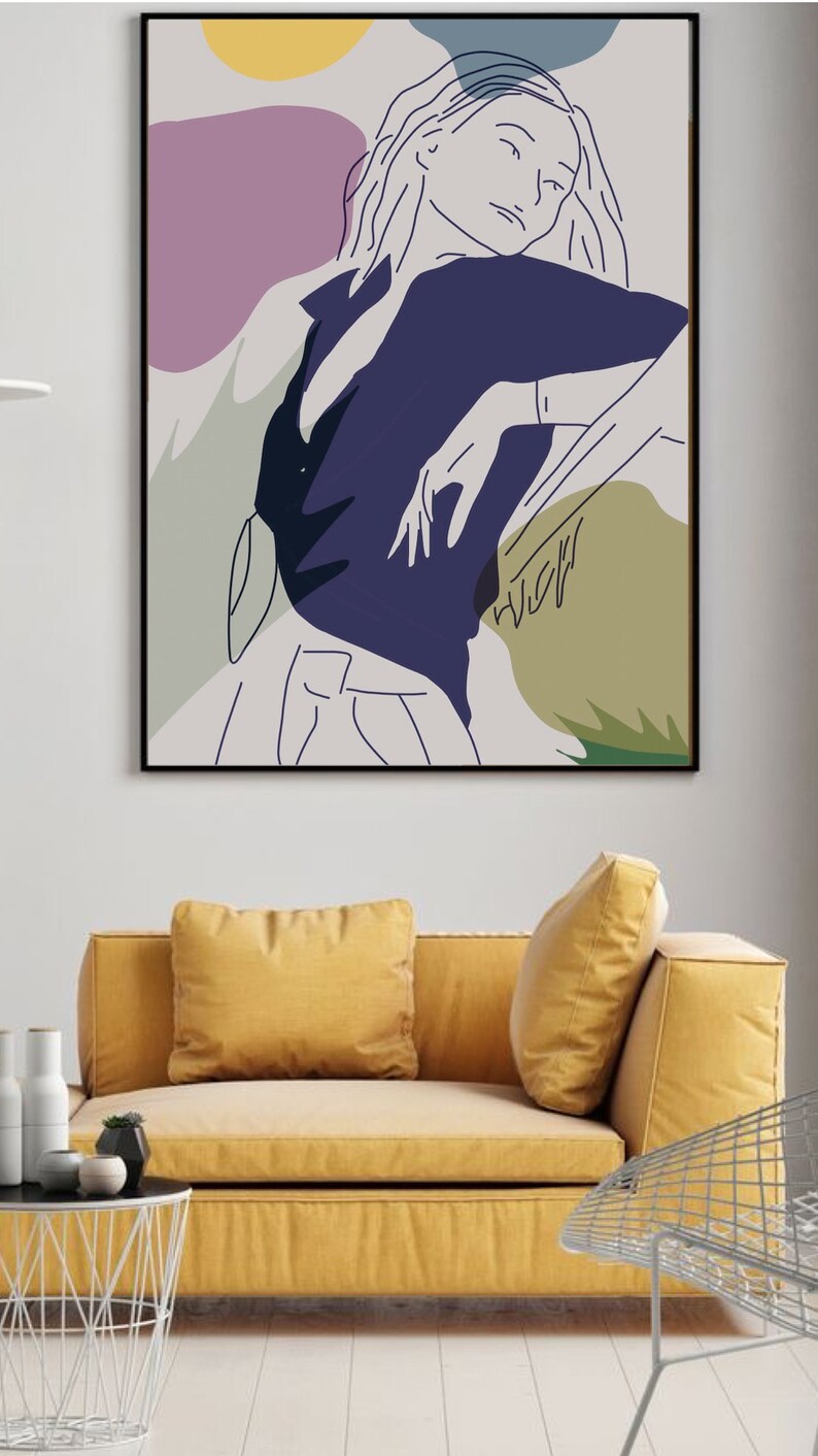 Custom Printable Line Art Drawing From Your Photo / Digital Line Art ...