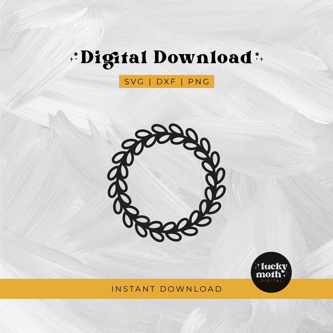 Leaf Garland SVG Foliage Svg Leaf Border SVG Leaf Frame - Etsy