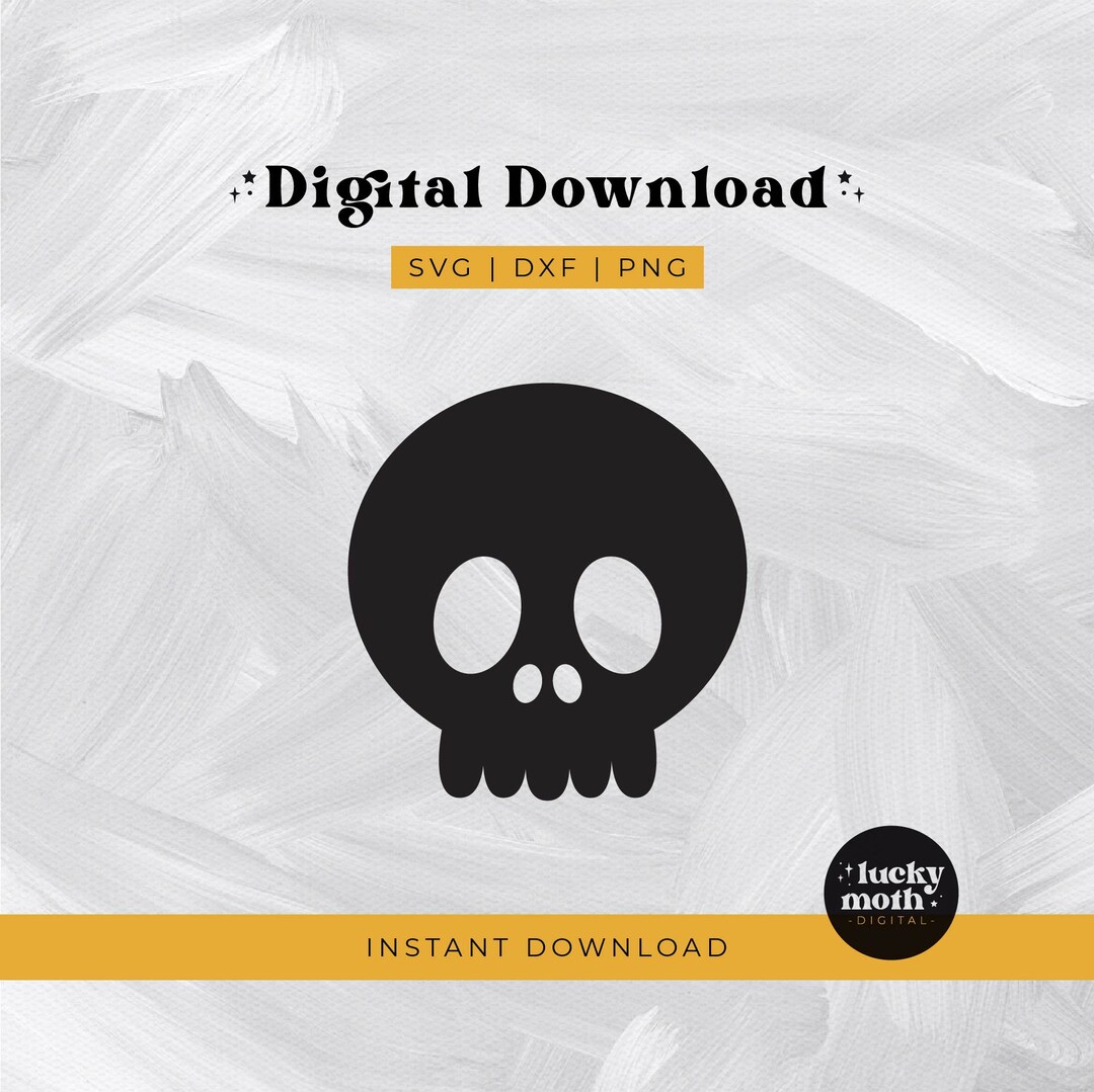 Solid Skull SVG Cute Skull SVG Halloween Svg Skeleton - Etsy