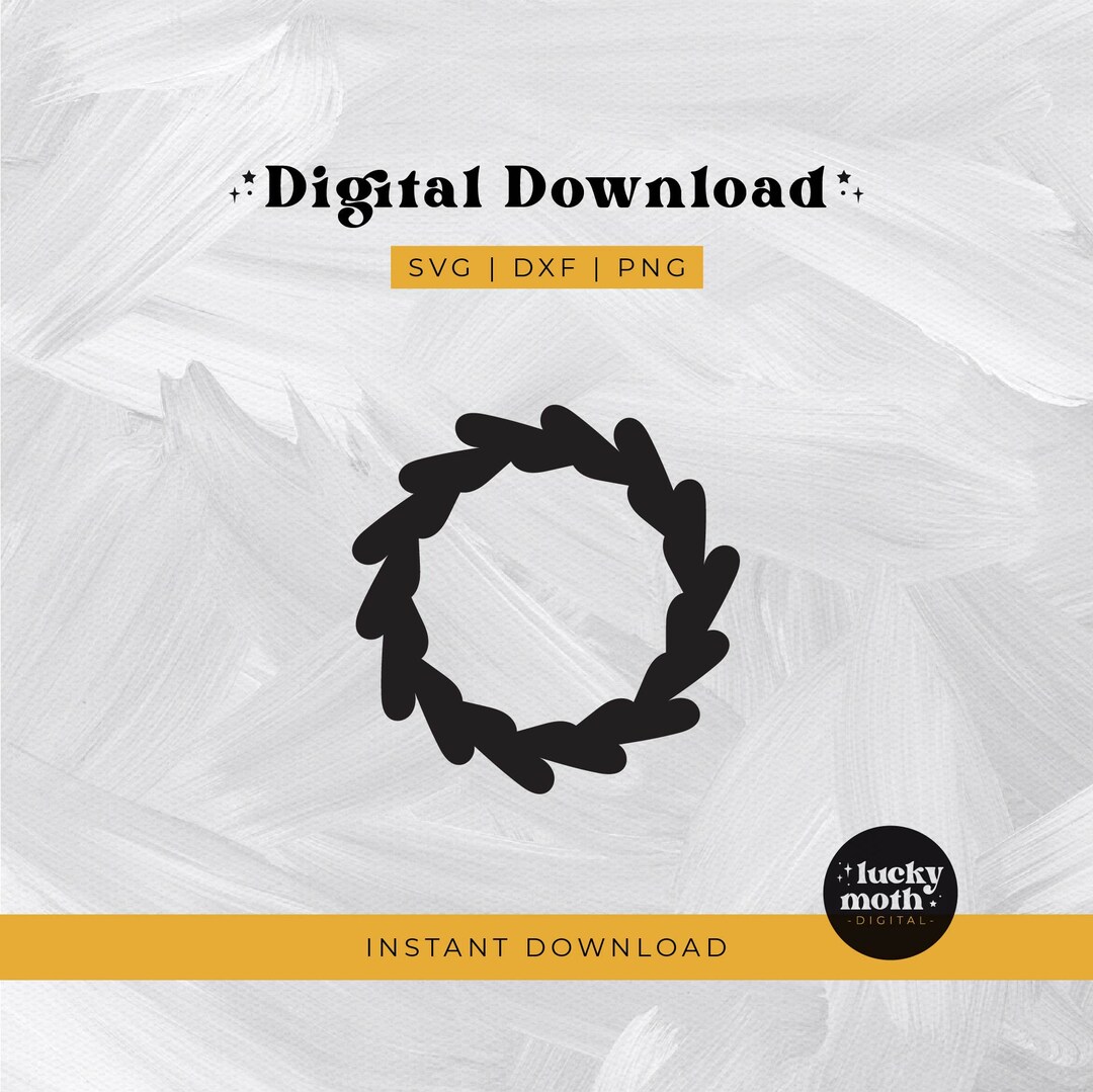 Solid Leaf Garland SVG Foliage Svg Leaf Border SVG Leaf - Etsy