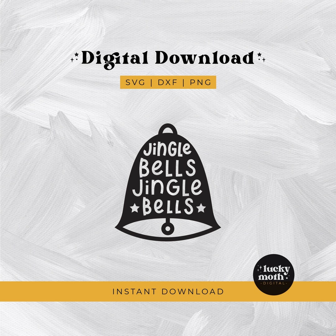Jingle Bells SVG Christmas Bell Svg Bell With Text SVG - Etsy