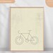Bicycle Print Art, Cycle Art Print, Cyclist, Retro Cycle Poster ...