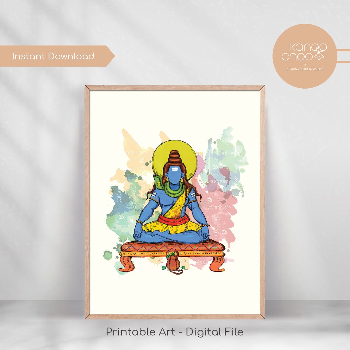 Buy Lord Shiva, Spiritual Print, Hindu Deities, Om Namah Shivaya ...