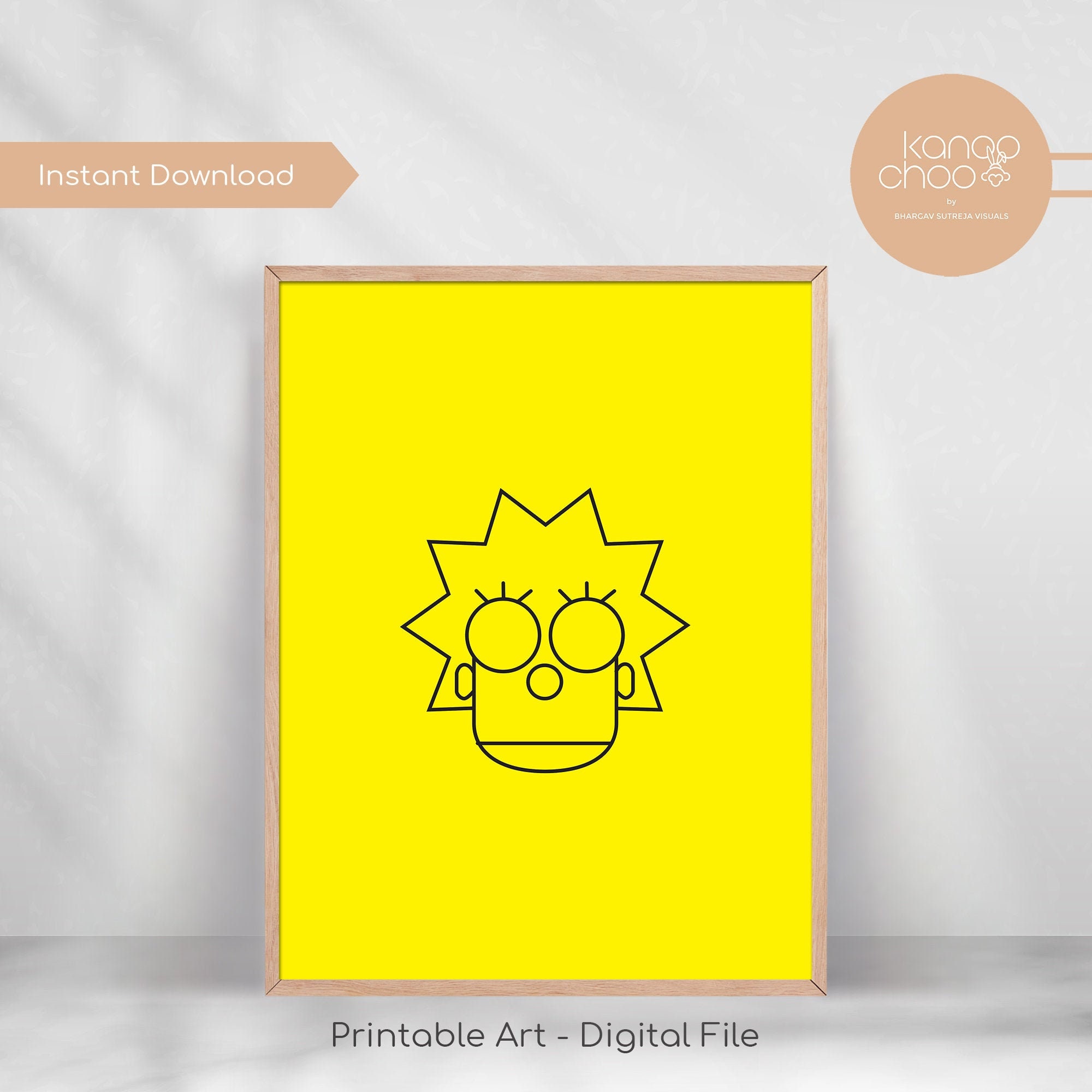 The Simpsons Print Wall Decor Simpsons Wall Art The | Etsy