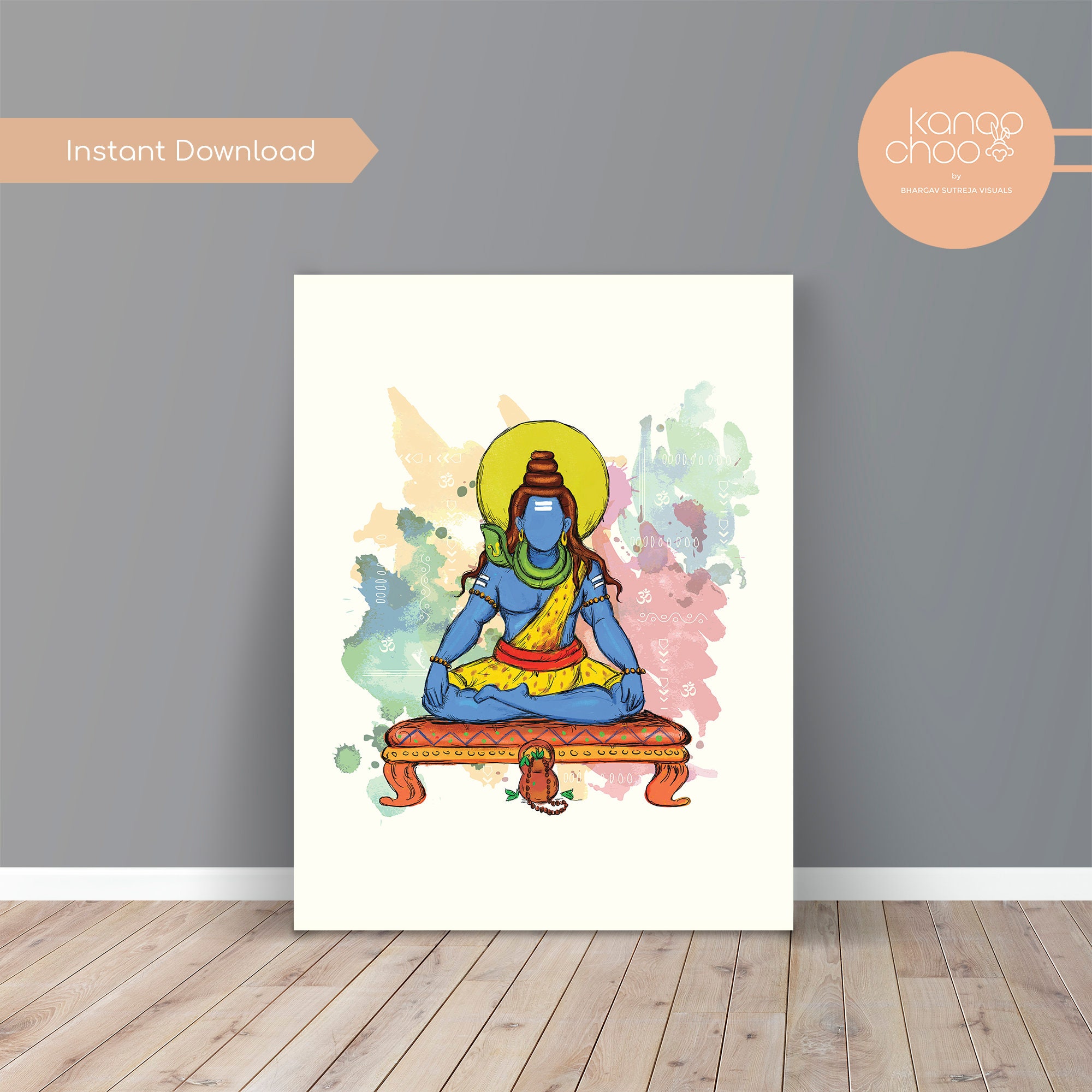 Buy Lord Shiva, Spiritual Print, Hindu Deities, Om Namah Shivaya ...