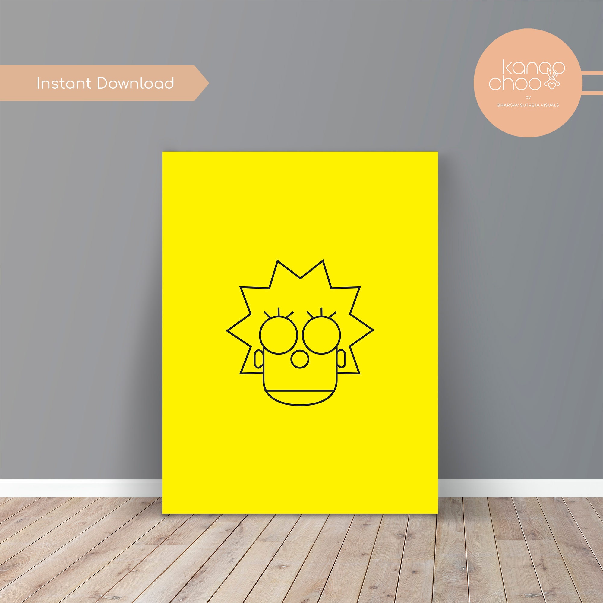 The Simpsons Print Wall Decor Simpsons Wall Art The | Etsy