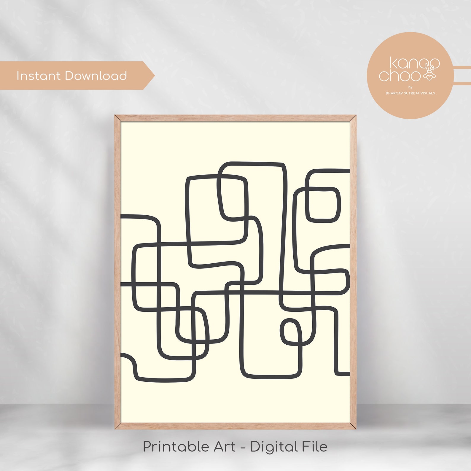 Line Art Print, Modern Minimalist Art, Abstract Line Drawing ...