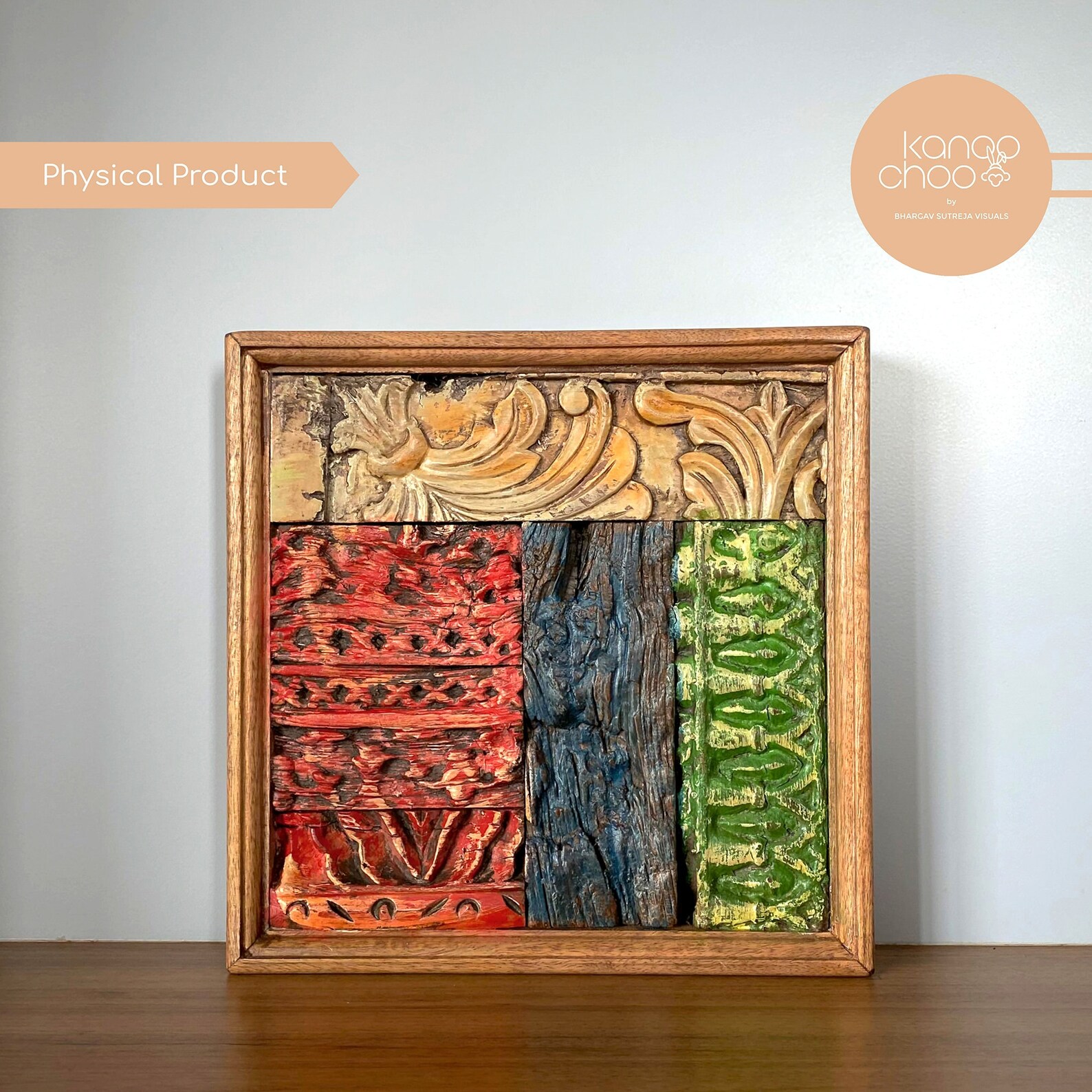 Wooden Art Hand Painted Rustic Finish Wall Hanging Wall | Etsy