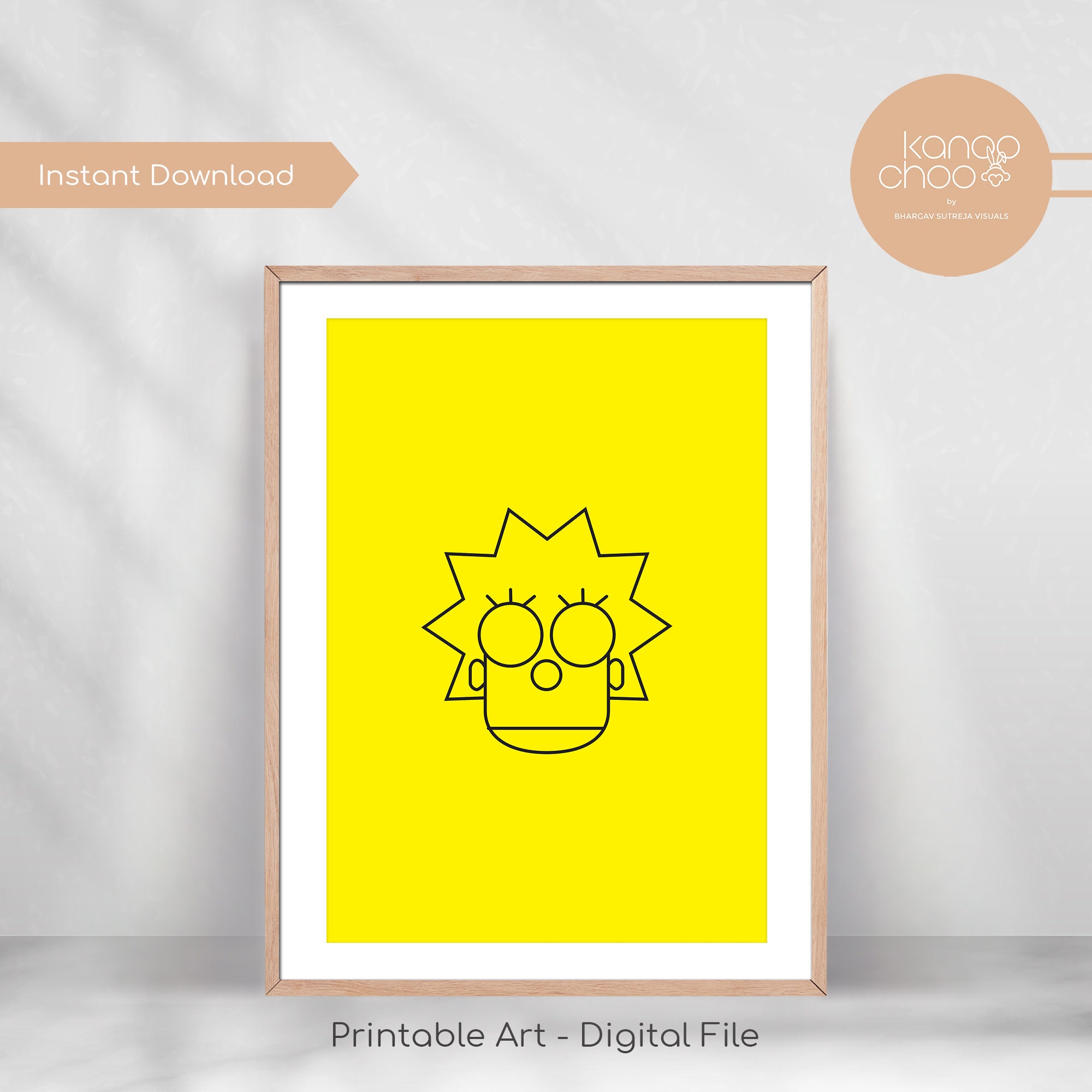 The Simpsons Print Wall Decor Simpsons Wall Art The | Etsy